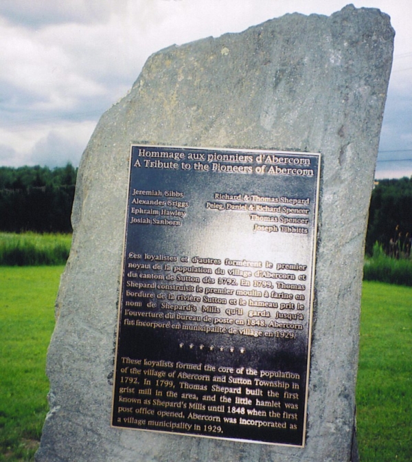 Abercorn Pioneers Memorial Plaque – UELAC