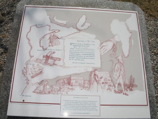 Birchtown Plaque – UELAC