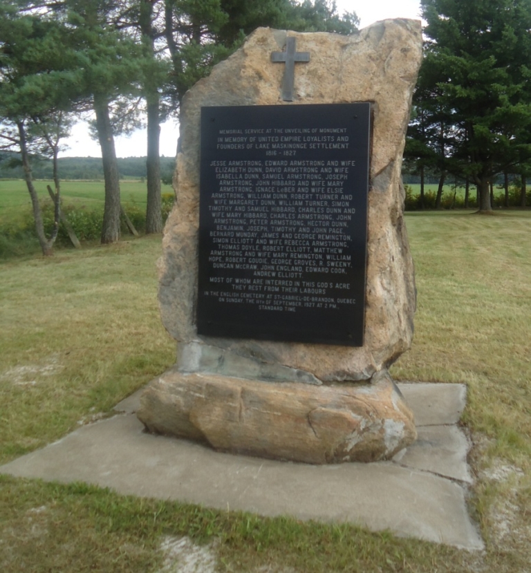 Loyalist Settlers Monument – UELAC